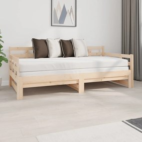 vidaXL Výsuvná postel masivní borovice 2x (90 x 190) cm [820384] Barva: Přírodní