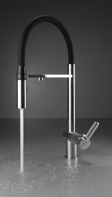 Deante Magnetic, dřezová baterie s připojením vodního filtru a elastickým výtokem, chromová, BRM_075M