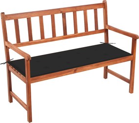 Zahradní lavice s poduškou 120 cm masivní akáciové dřevo 3063775