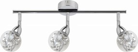 stropní svítidlo Led chrom 3 reflektory nastavitelné 3000K 58 cm Candellux