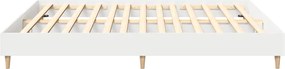 Rám postele bez matrace bílý 200x200 cm Dřevěné konstrukce 3328699