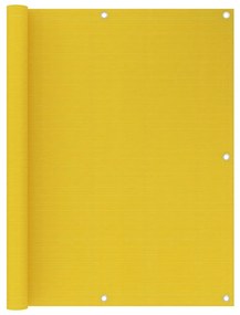 311002 vidaXL Balkonová zástěna žlutá 120 x 500 cm HDPE