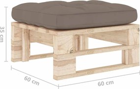 Zahradní taburet z palet impregnované borové dřevo 3066465