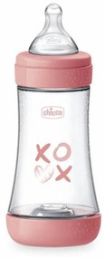 Chicco Lahev kojenecká Perfect5 silikon 240 ml Holka