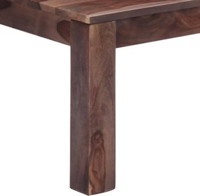 vidaXL Konferenční stolek šedý 110 x 50 x 35 cm masivní sheesham [247470] Barva: Hnědá