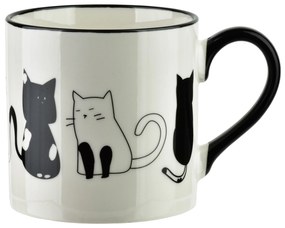 Porcelánový hrnek COTTELLO II. 370 ml bílý/černý