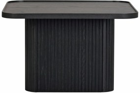 Černý dubový konferenční stolek ROWICO SULLIVAN 60 x 60 cm
