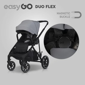 Sourozenecký kočárek EasyGo Duoflex Cloudy Gray 2 sportovní části