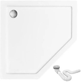 Rea Axin, sprchový kout 90x90x195 cm + bílá sprchová vanička Diamond, KPL-K8779