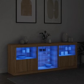 Příborník s LED osvětlením dub sonoma 181,5 x 37 x 67 cm 3209039