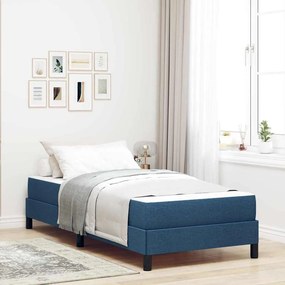 Postel s boxspringem Modrá 90 x 190 cm textil 3398457