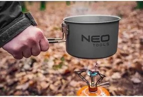 NEO TOOLS 63-145 šedá / Sada nádobí 3v1 / hliník / hrnec / pánev / kon