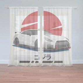 Sablio Záclony Nissan GTR 35 Japonské slunce: 2ks 150x250cm