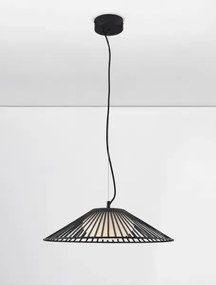 LED černá designová svítilna Brume