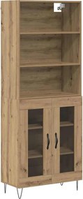 Vysoký bufet 2 ks Artisanový dub 69,5 x 34 x 180 cm 3403172