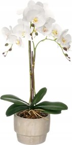 Umělá orchidej v cementovém květináči Orchi, 56 cm