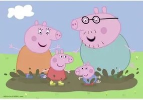 Ravensburger Prasátko Peppa: Šťastná rodina - 2 x 24 dílků / od 4 let