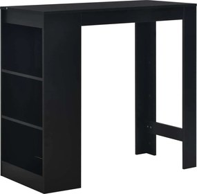vidaXL Barový stůl s regálem 110 x 50 x 103 cm [280212] Barva: Černá