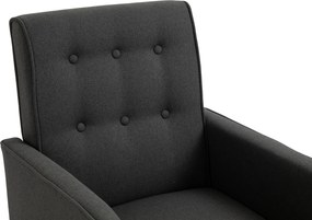 Houpací křeslo Dream látka – tmavě šedá