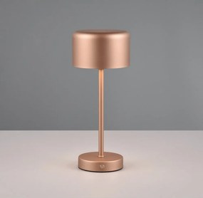 LED stmívatelná stolní lampa v měděné barvě (výška 30 cm) Jeff – Reality