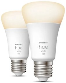 SADA 2x LED Stmívatelná žárovka Philips Hue WHITE E27/9,5W/230V 2700K