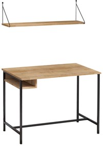 KALUNE DESIGN Psací stůl LOU dub s poličkou 793ELG3818