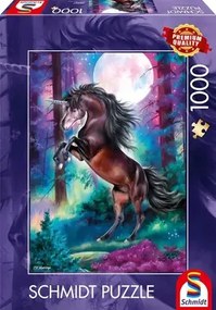 SCHMIDT Puzzle Jednorožec při úplňku / 1000 dílků / 49,3 x 69,3 cm