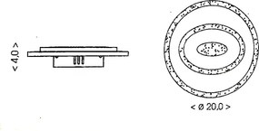 Brilagi - LED Stropní svítidlo MODERN MINI LED/26W/230V 3000/4000/6000K
