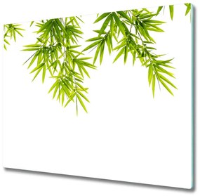 Skleněná krájecí deska Bambusové listy 60x52 cm