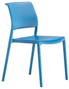 OnaDnes -20% Pedrali Modrá plastová jídelní židle Ara 310