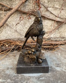 Bronzová socha soška - ptáček