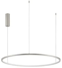 LED lustr Tarquin 80 Stříbrná
