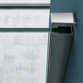 design sprchový kout RAVENA R66 - U-form CHROME 90-140cm