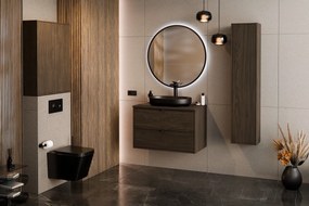 Koupelnová sestava Villa s deskou a skříňkami 60 cm ořech