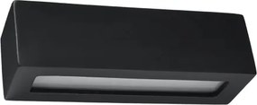 Nástěnné keramické svítidlo SOLLUX Vega E27 1x60W bez zdroje SL.0878 černá