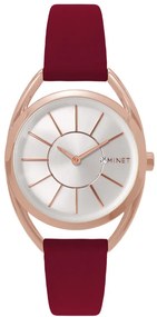 Vínové dámské hodinky MINET ICON PLUM PASSION MWL5074