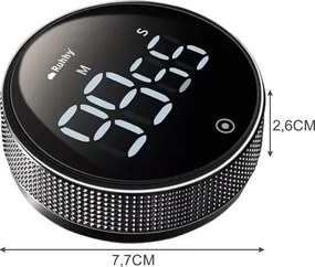 LCD kuchyňská minutka s magnetem