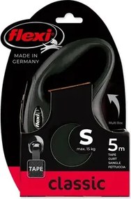 Flexi Classic S pásek 5m černé / Vodítko