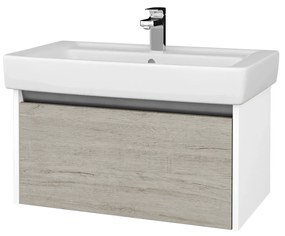 Dřevojas Koupelnová skříň BONO SZZ 80 (umyvadla Q) Varianta: N03 Graphite / N03 Graphite