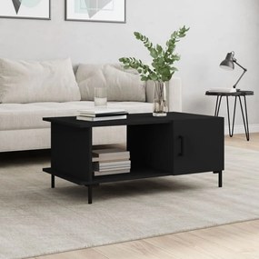 Konferenční stolek černý 90 x 50 x 40 cm kompozitní dřevo - Default Title