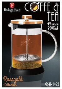 BERLINGERHAUS Konvička na čaj a kávu French Press 800 ml Rosegold Metallic Line BH-1495