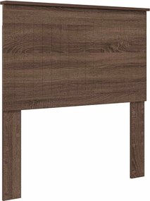Rám postele s čelo Hnědý dub 90 x 200 cm Masivní borové dřevo 3411061