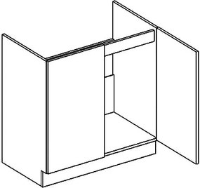 Casarredo - Komfort nábytek Spodní kuchyňská skříňka GOBI D80ZL, dřezová, dub sonoma