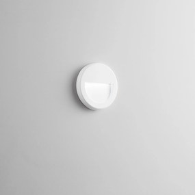 FAN LED-SMILE-BCO Venkovní nástěnné svítidlo LED SEGNAPASSI SMILE bílá polykarbonát 2,5 W 300 lm 4000 K IP54 11x1,5 cm - FANEUROPE