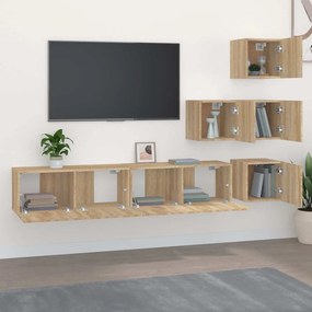 Nástěnná TV skříňka dub sonoma kompozitní dřevo 3114576