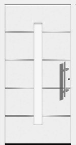Splendoor Hliníkové vchodové dveře Moderno M400/P, bílé, 110 P