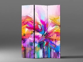 Liox Paraván barevné květy Rozměr: 135 x 180 cm