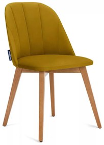 Konsimo Sp. z o.o. Sp. k. Jídelní židle RIFO 86x48 cm žlutá/světlý dub KO0086