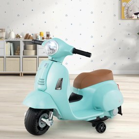 Costway Licencovaná dětská elektrická motorka Vespa 6 V bateriový motocykl