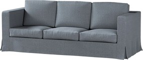 Potah na pohovku IKEA Karlanda 3-místná nerozkládací, dlouhý barva šedá látka pletený vzor